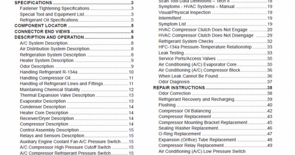 2005-2007 Workhorse LF72 HVAC Service Manual Download - Workhorse Parts