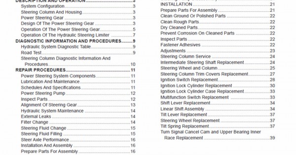 2005-2007 Workhorse LF72 Steering Service Manual Download - Workhorse Parts