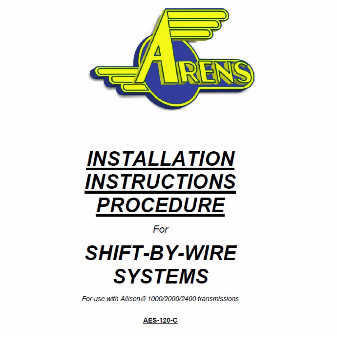 2007-2008 Workhorse R26 UFO Arens Shift-by-Wire Service Manual Download ...