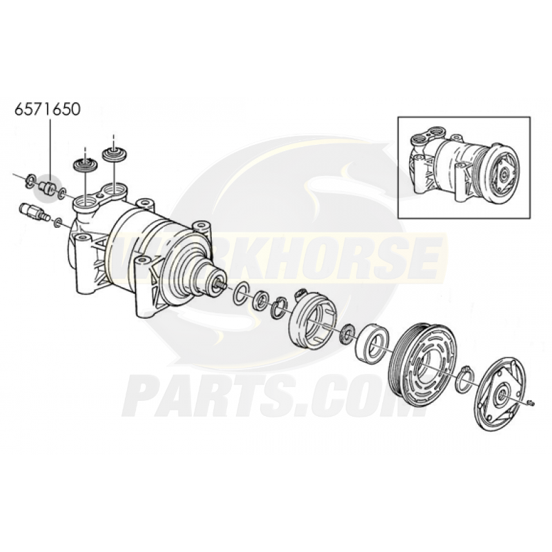 6571650 - A/c Compressor High Pressure Cut-off Switch - Workhorse Parts