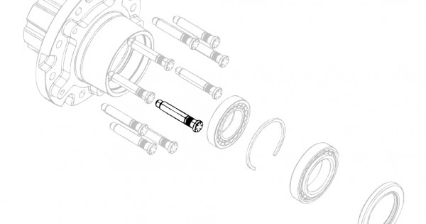 W8003802 - Wheel Stud - (drw) - Workhorse Parts
