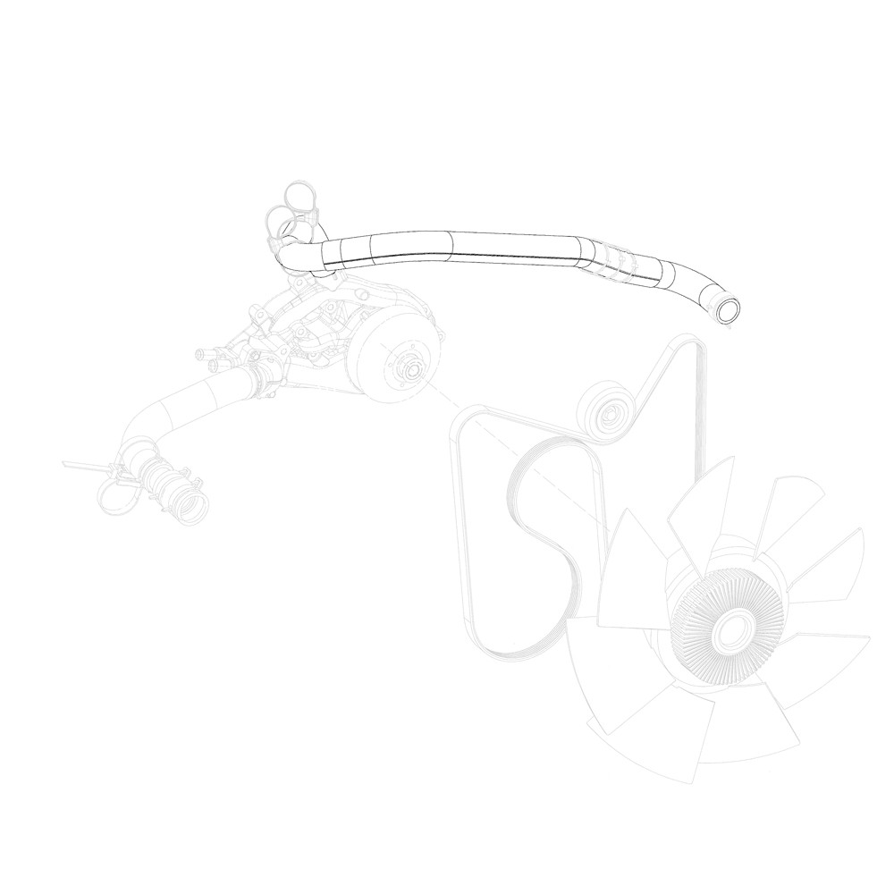 W0012678 - Hose - Radiator Inlet (Upper) - Workhorse Parts