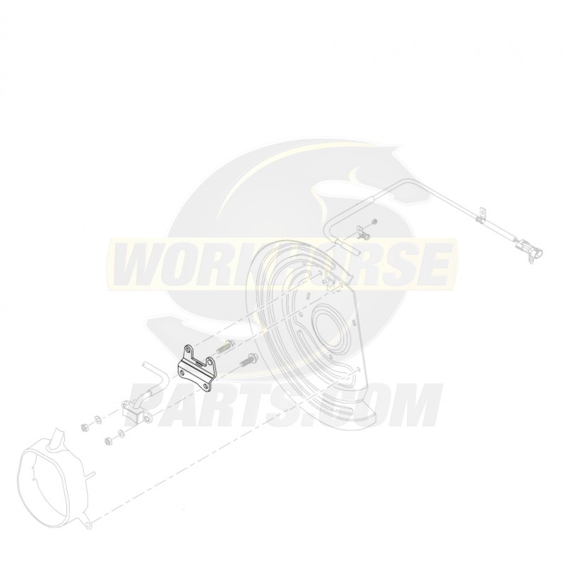 15726132 - P32 ABS Sensor Mounting Bracket - Workhorse Parts