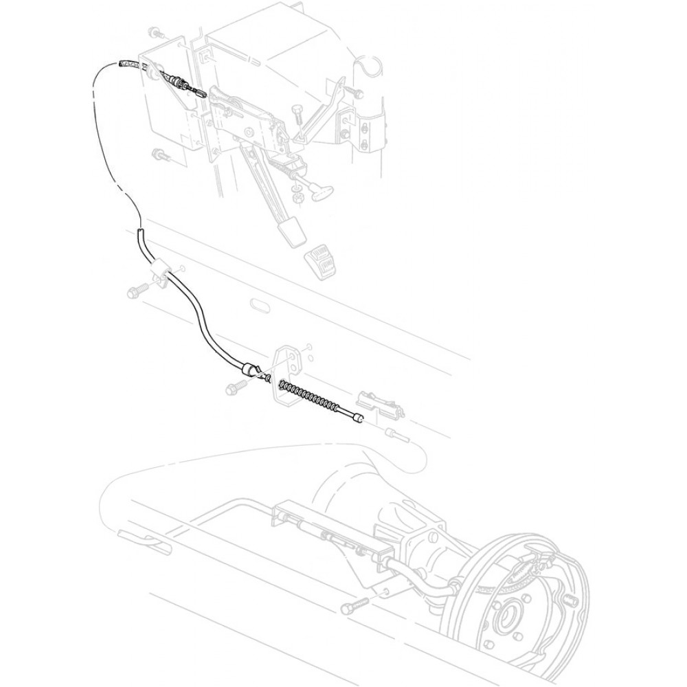 15704057 - Cable Asm - Park Brake Front (109.8") - Workhorse Parts