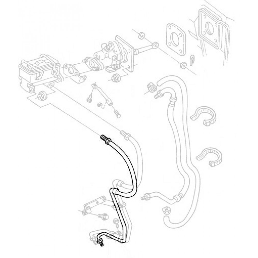 ABS Hose Guide for P42 w/ L4B 3.9L Cummins Engine w/ JF9 Rear Disc ...