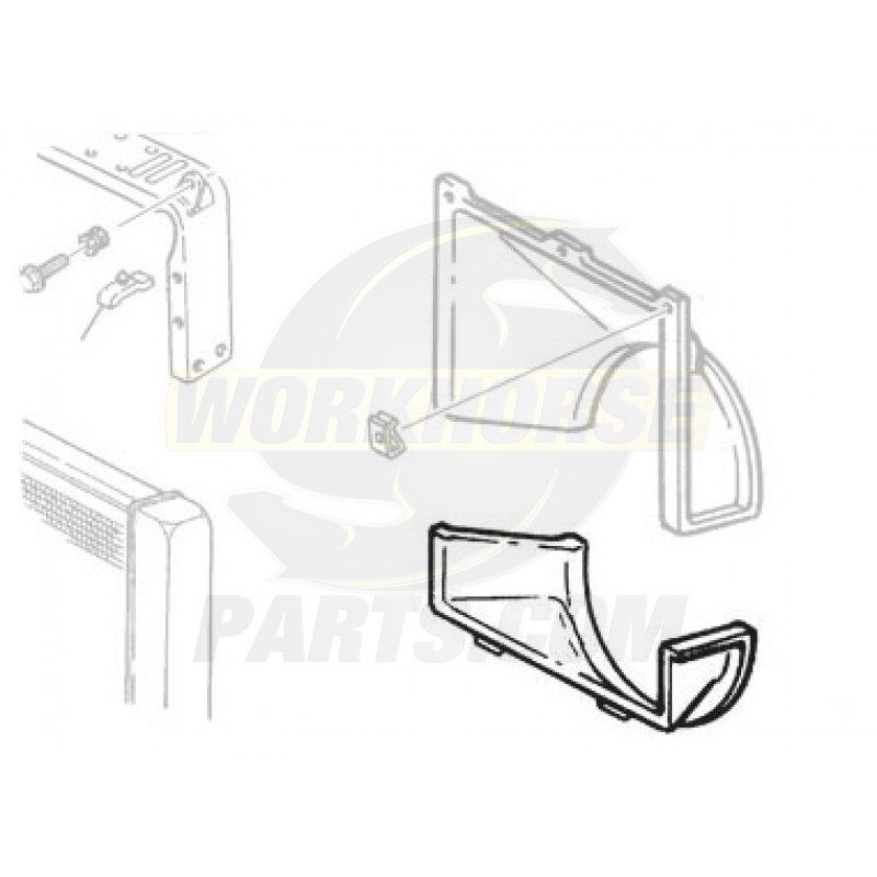 14044056 - Shroud - Radiator Fan Lower - Workhorse Parts