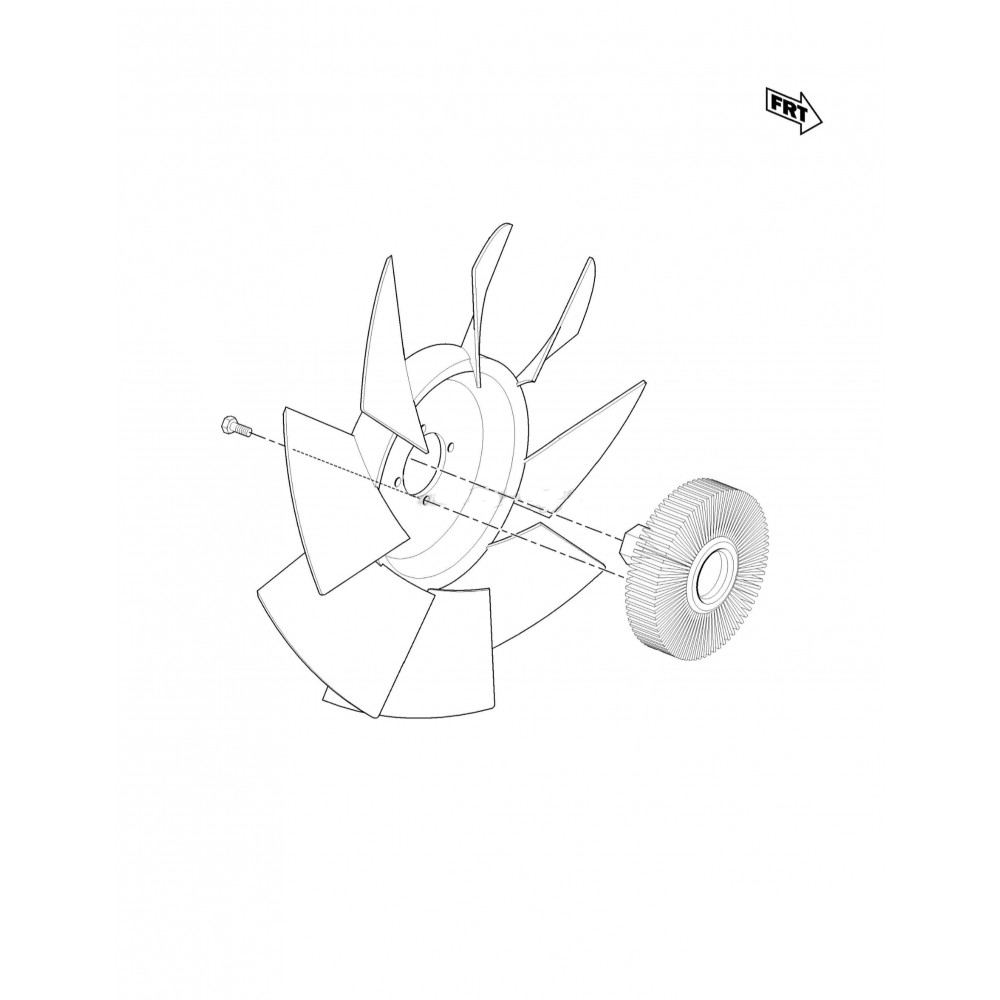 W8838881 - Workhorse Fan Clutch and Fan Blade Assembly - Workhorse Parts