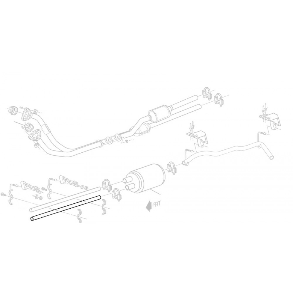 12388931 - Pipe Asm - Exhaust, Intermediate (Length 35.72") - Workhorse ...