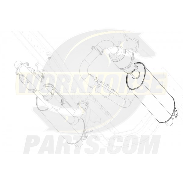 W0008132 - Muffler Asm - Exhaust - Workhorse Parts