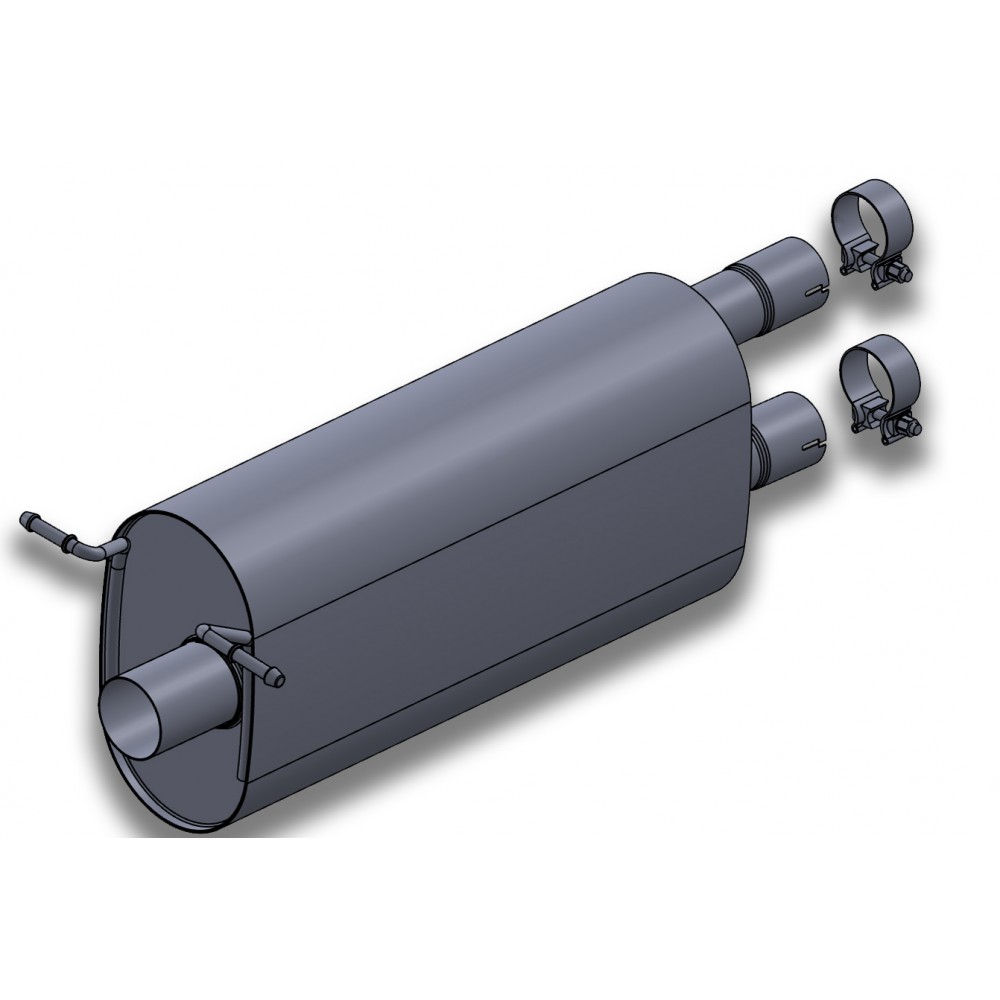 W0012318 - Muffler Asm - Exhaust With Hangers - Workhorse Parts