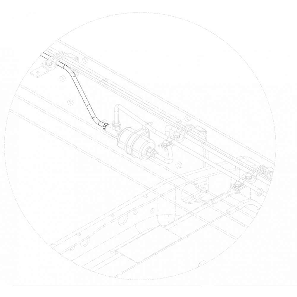 W0012749 - Tube Asm - Fuel Feed, Filter/Split - Workhorse Parts