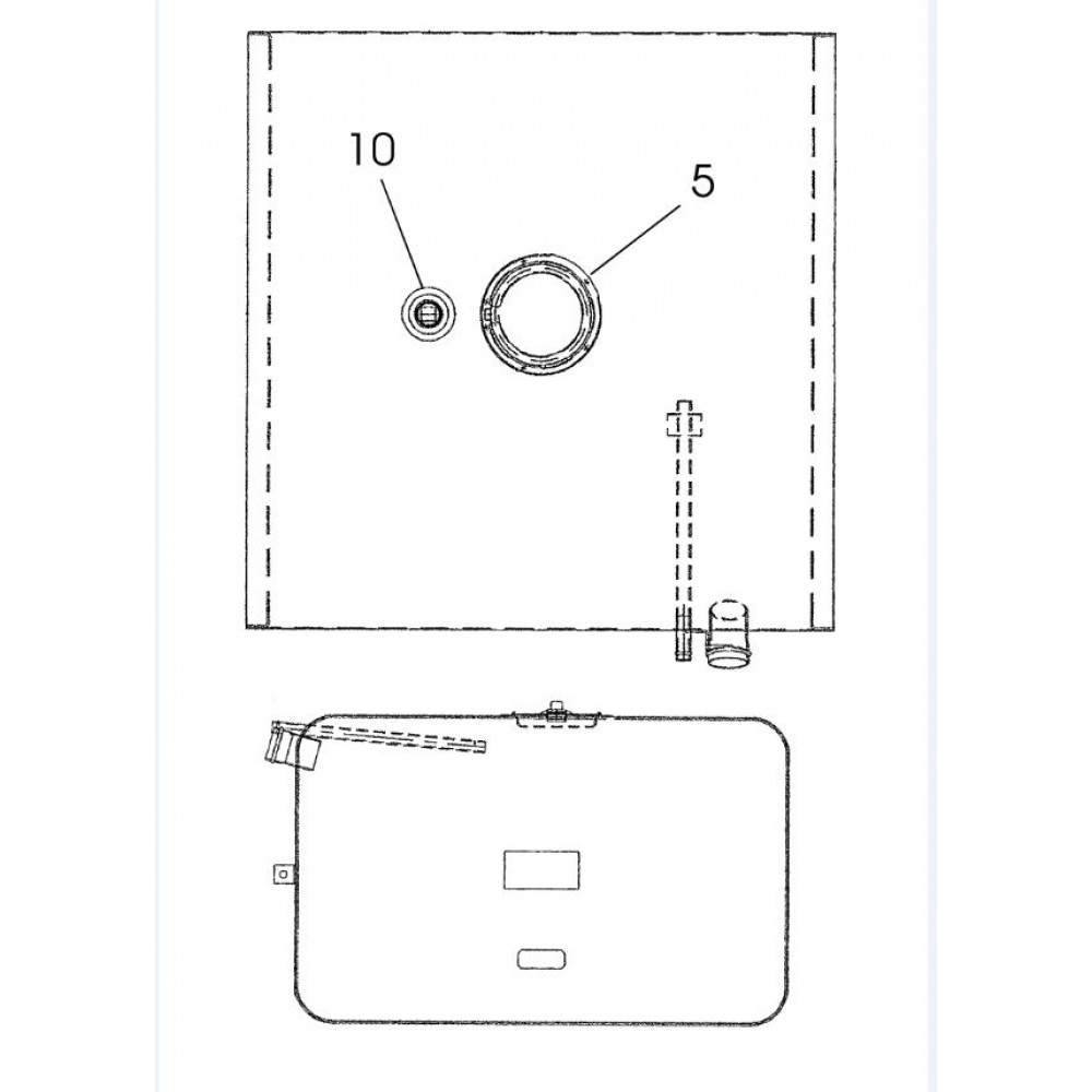 W0010468 - Tank Asm-gas 40 Gal W/au X - Workhorse Parts