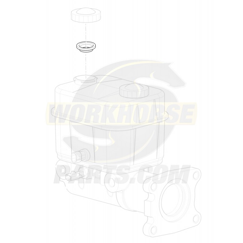 W8000131 - Seal - Brake Master Cylinder Reservoir Cap - Workhorse Parts