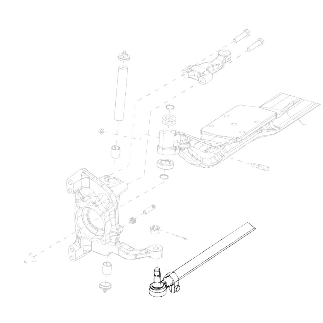 W8006511 - Tie Rod Assy W16/18 - Workhorse Parts