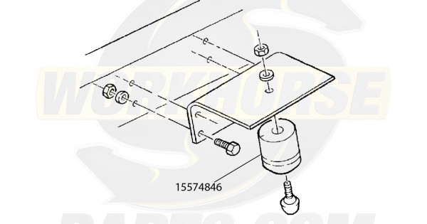 15574846 - Bumper - Rear Axle - Workhorse Parts
