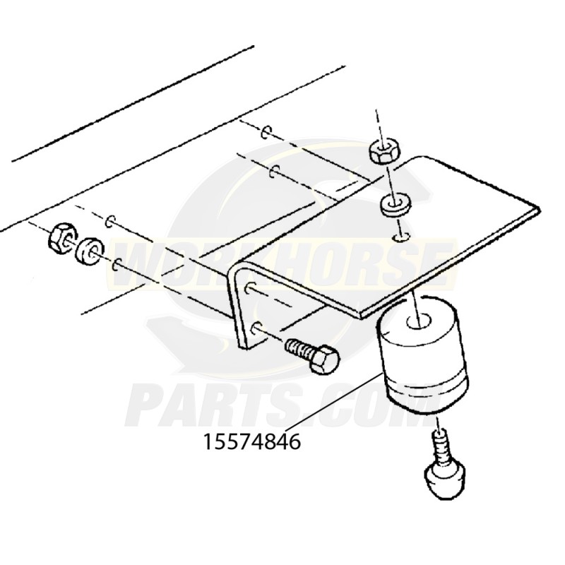 15574846 - Bumper - Rear Axle - Workhorse Parts