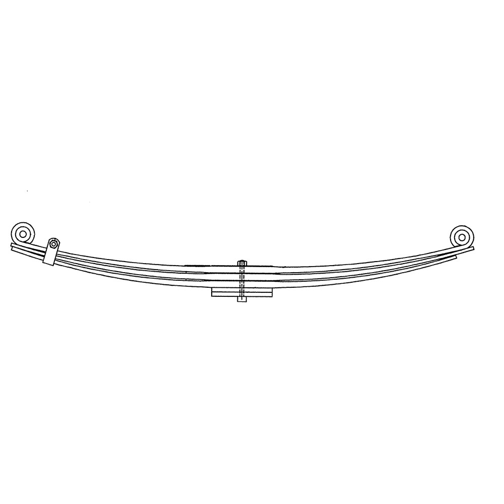 W0009451 - Spring Asm - Leaf Rear Des Ld 9200lbs - Workhorse Parts