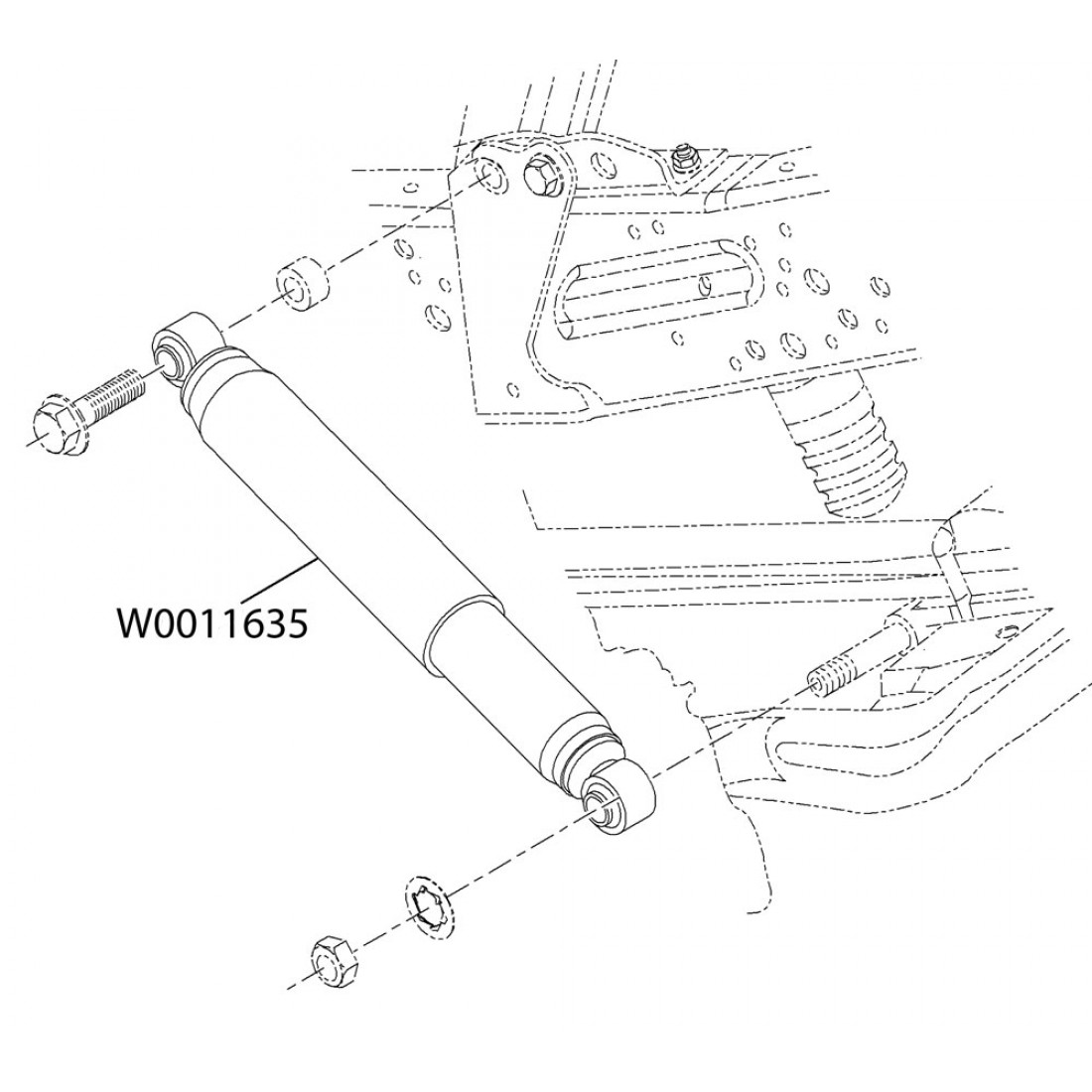 W0011635 - Absorber Asm - Shock (front) (035/45mm With Bumper ...