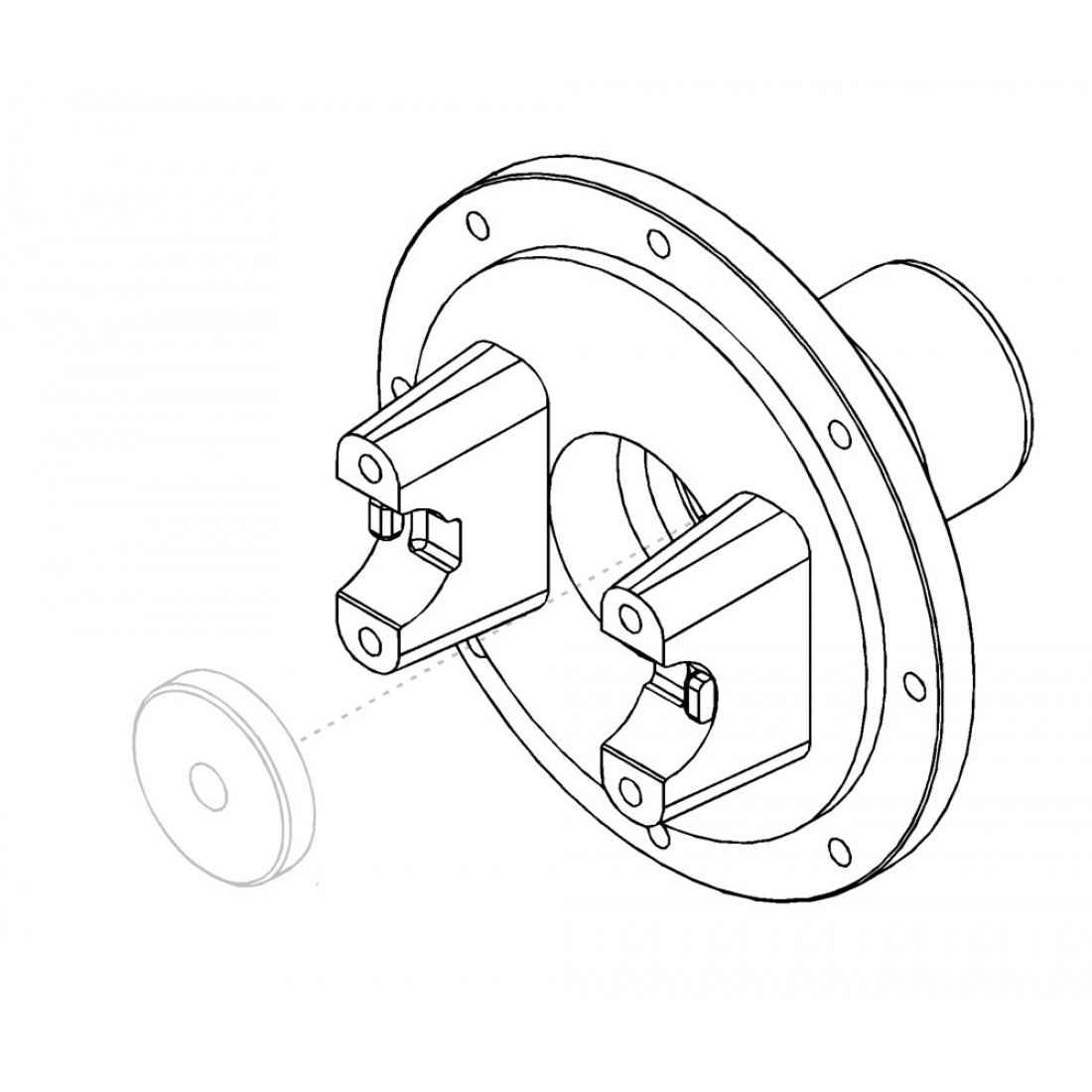 W8000670 - Yoke - Front Propshaft Brake - Workhorse Parts